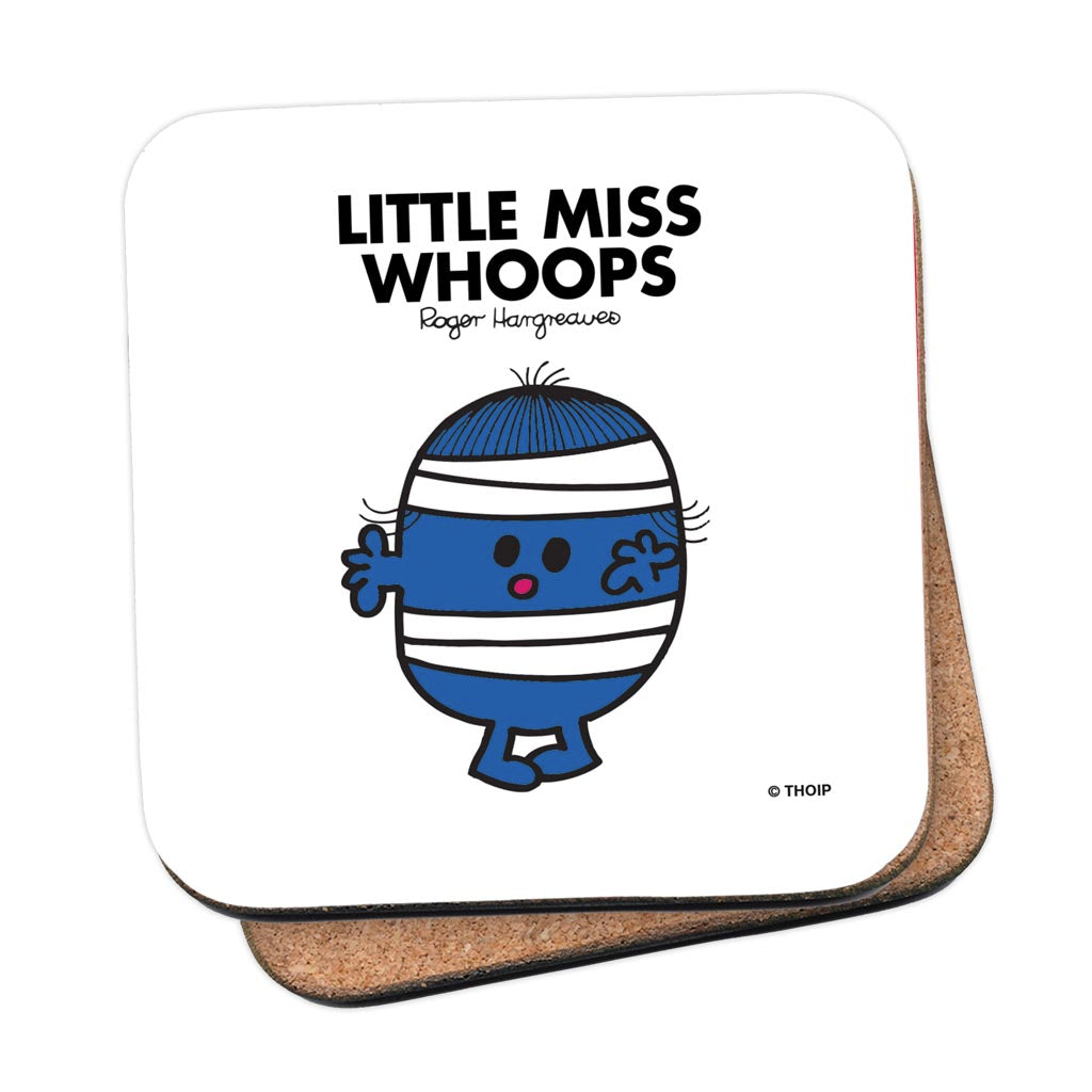 Personalised Little Miss Whoops Cork Coaster Personalised Little Miss Whoops Cork Coaster