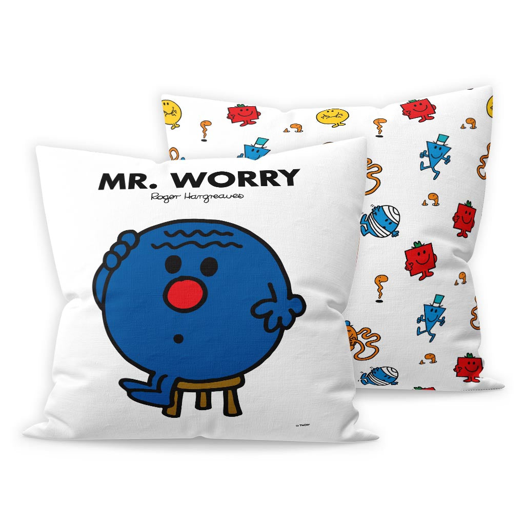 Mr. Worry Micro Fibre Cushion - Official Nostalgic Gift Idea