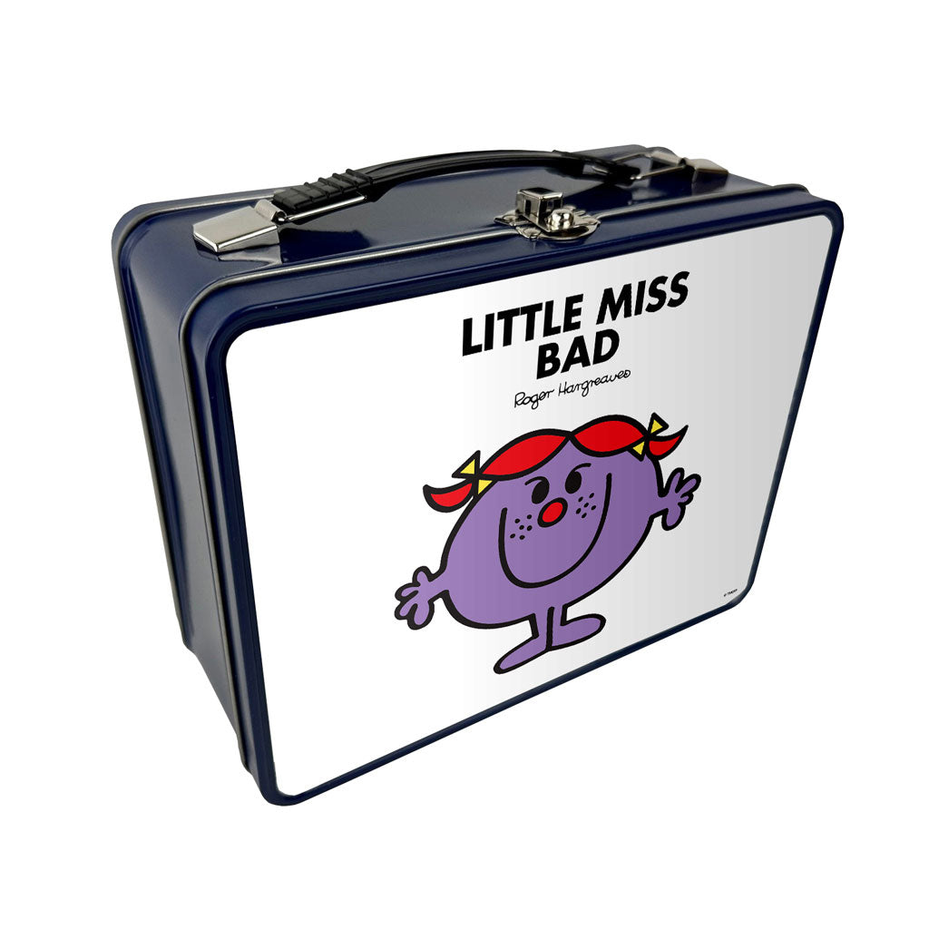 Personalised Little Miss Bad Metal Lunch Box