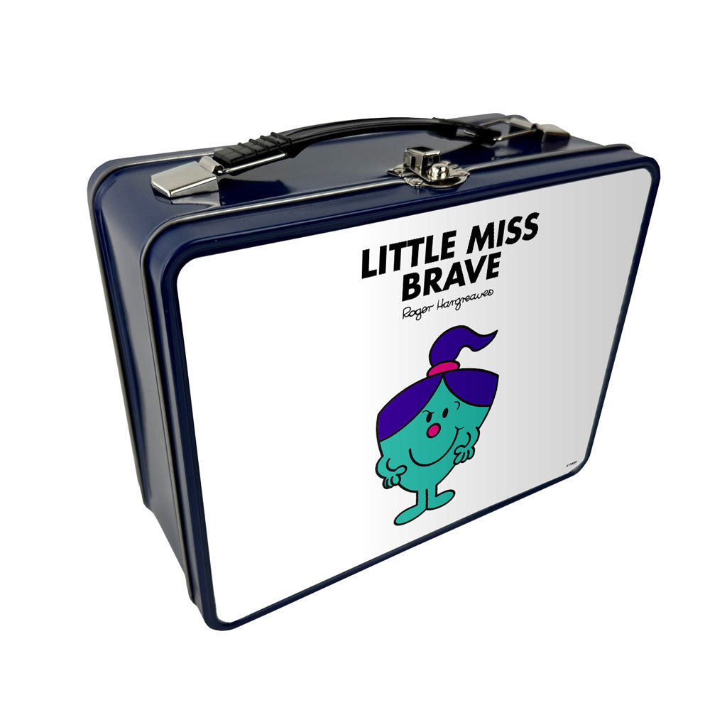 Personalised Little Miss Brave Metal Lunch Box