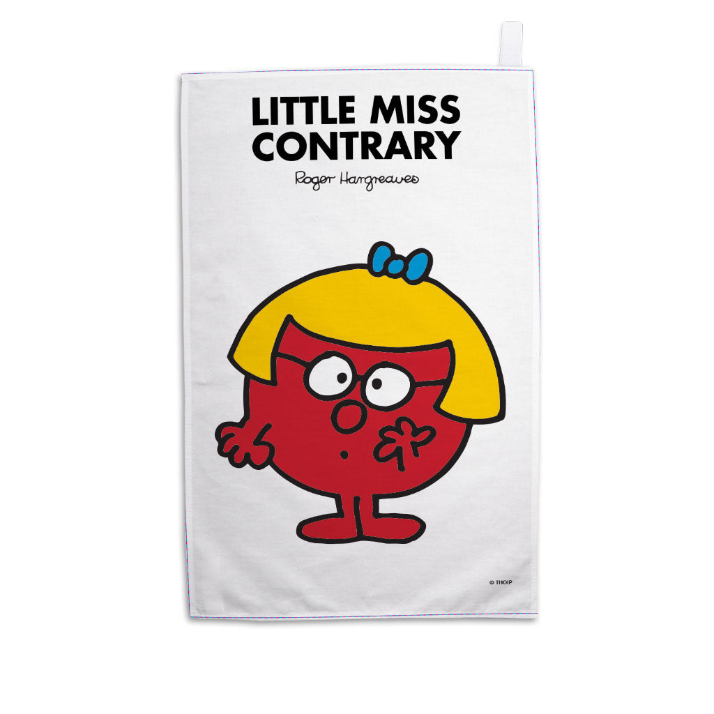 Little Miss Contrary Tea Towel - Cute Gift for Girls