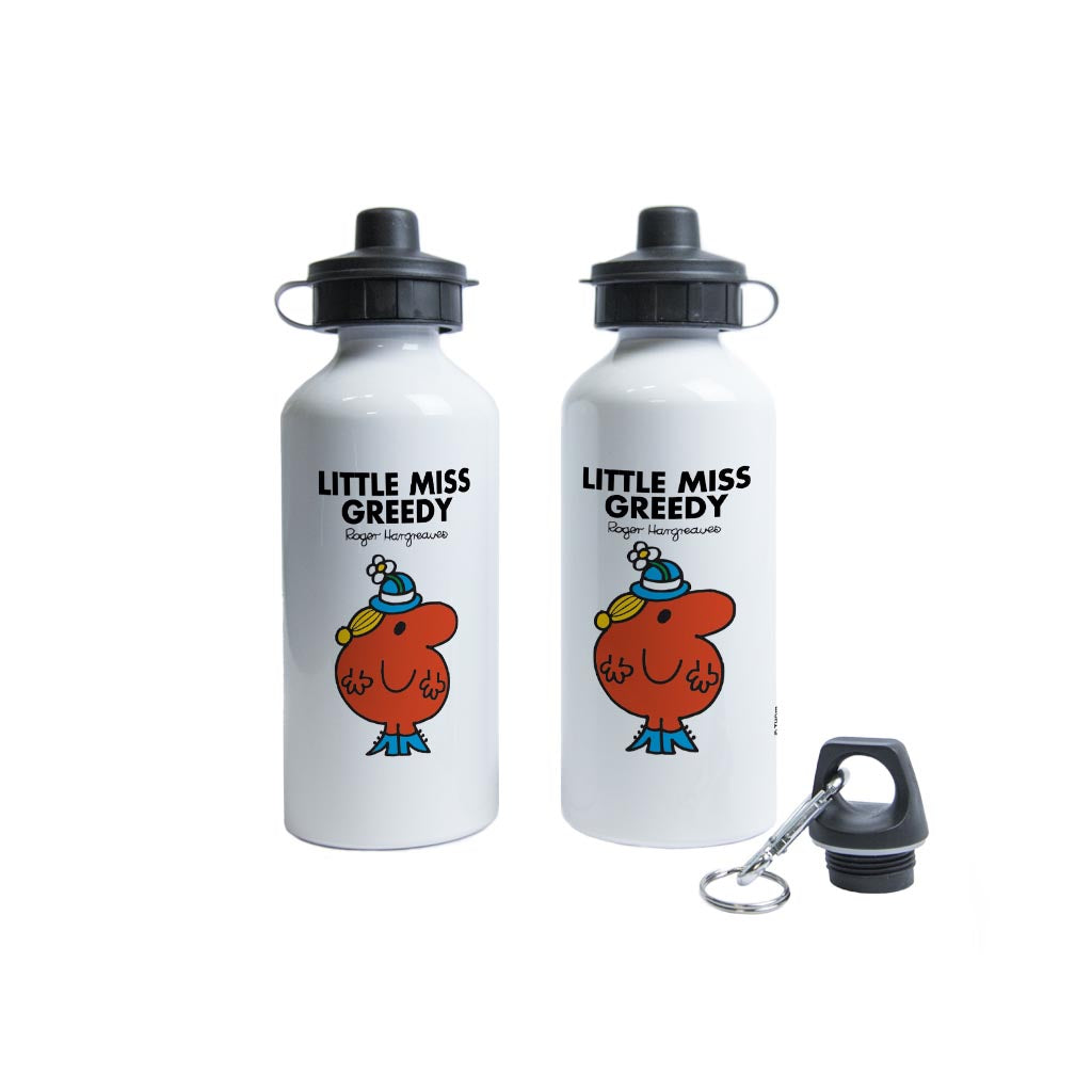 Little Miss Greedy Water Bottle - Licensed Merchandise for Colle