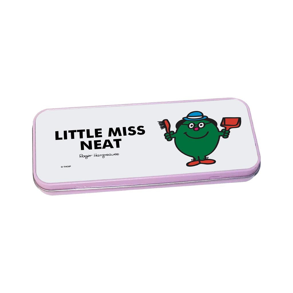 Little Miss Neat Pencil Case Tin - Vintage-Inspired Gift They'll
