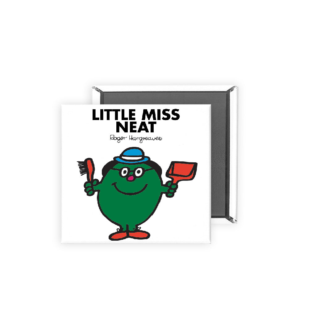 Little Miss Neat Square Magnet - Bright Gift for Teachers