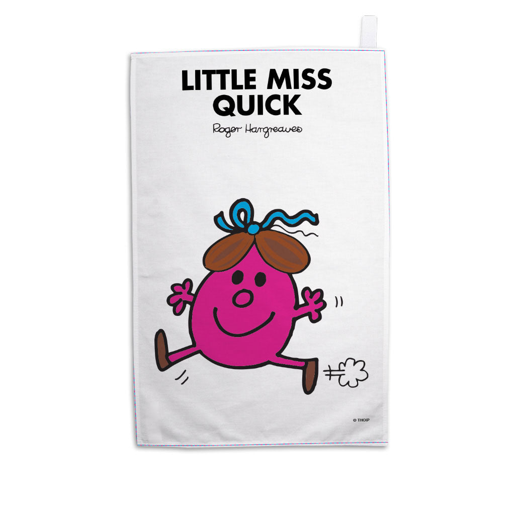 Little Miss Quick Tea Towel - Classic Design for Mr Men and Litt