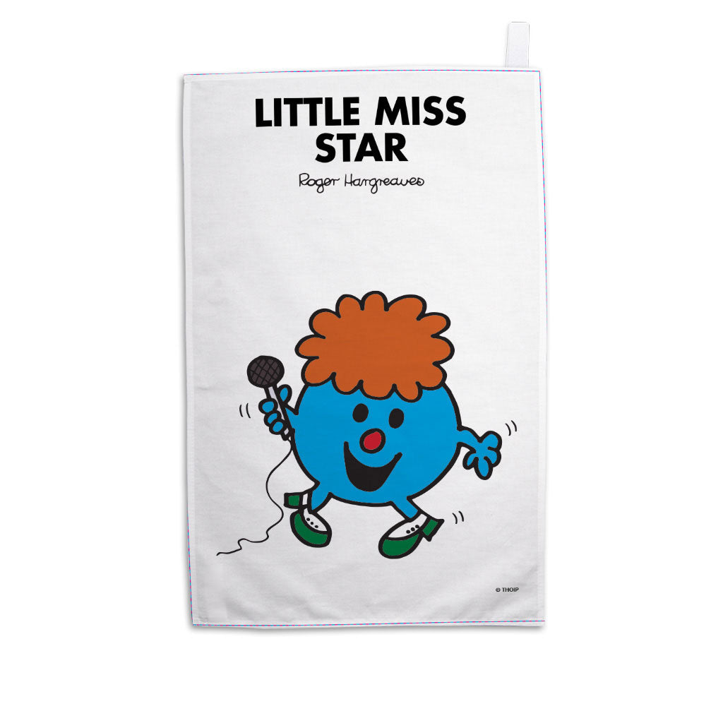 Personalised Little Miss Star Tea Towel