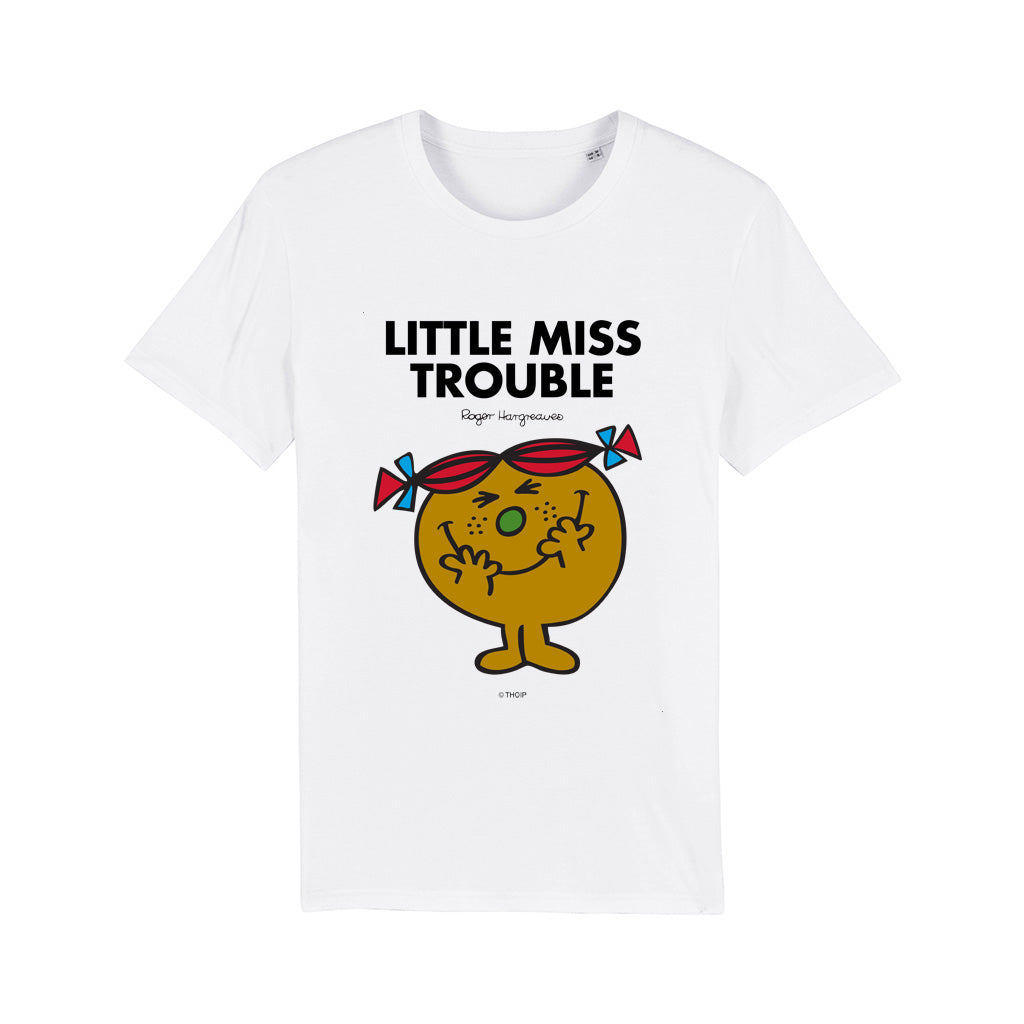 Little Miss Trouble T-Shirt - Retro Cotton Top for Fans