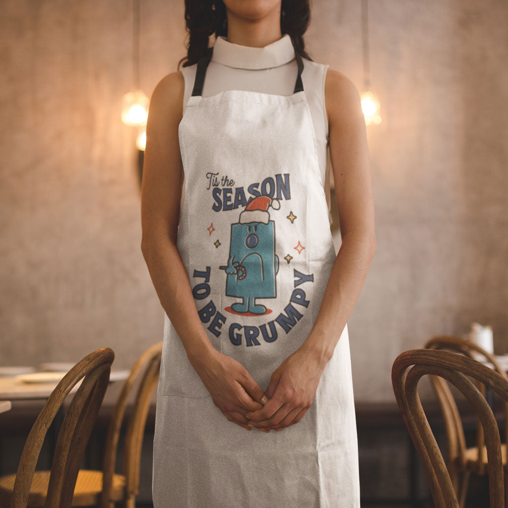 Mr. Grumpy Christmas Apron - Vintage-Inspired Gift They'll Use D