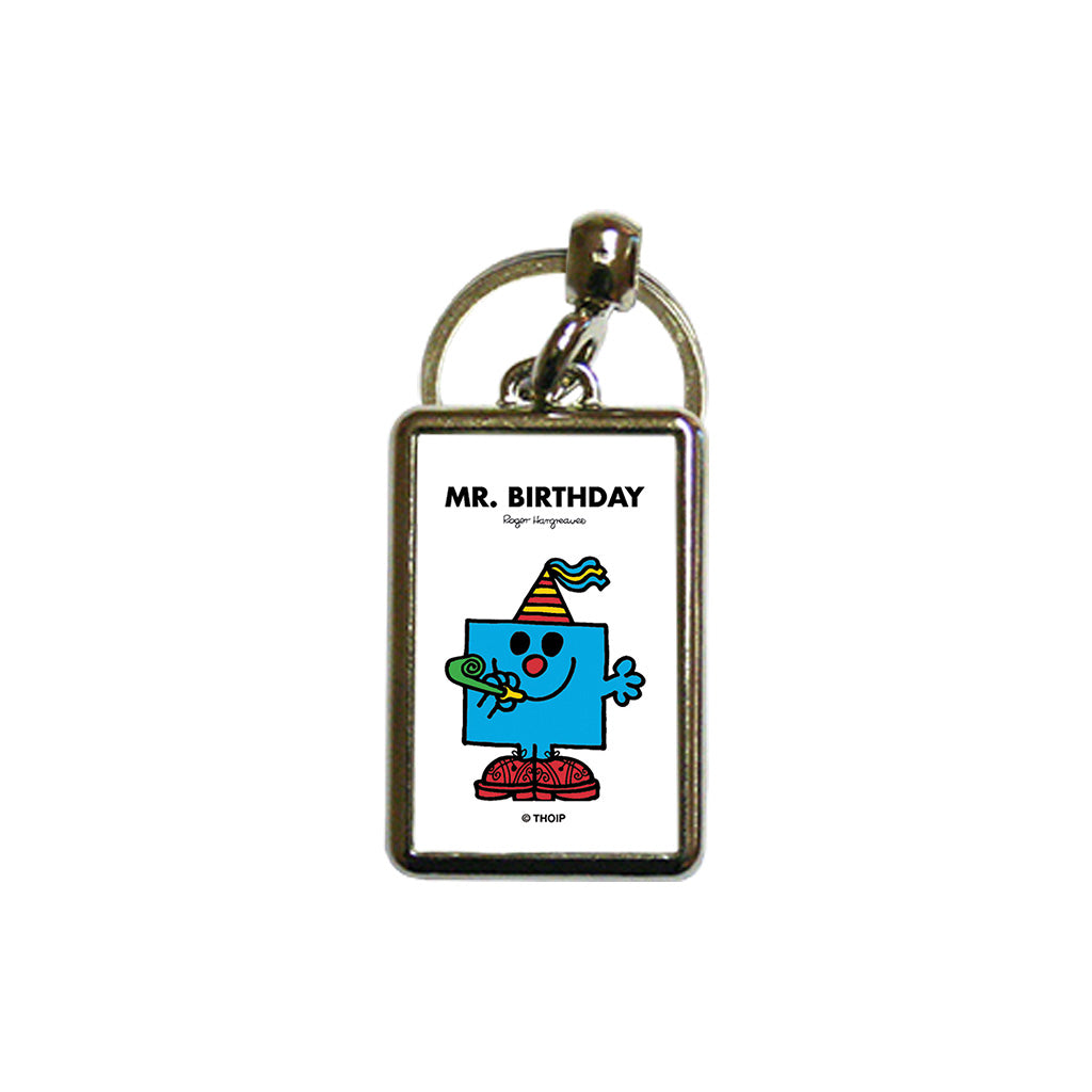 Mr. Birthday Metal Keyring - Licensed Merchandise for Collectors