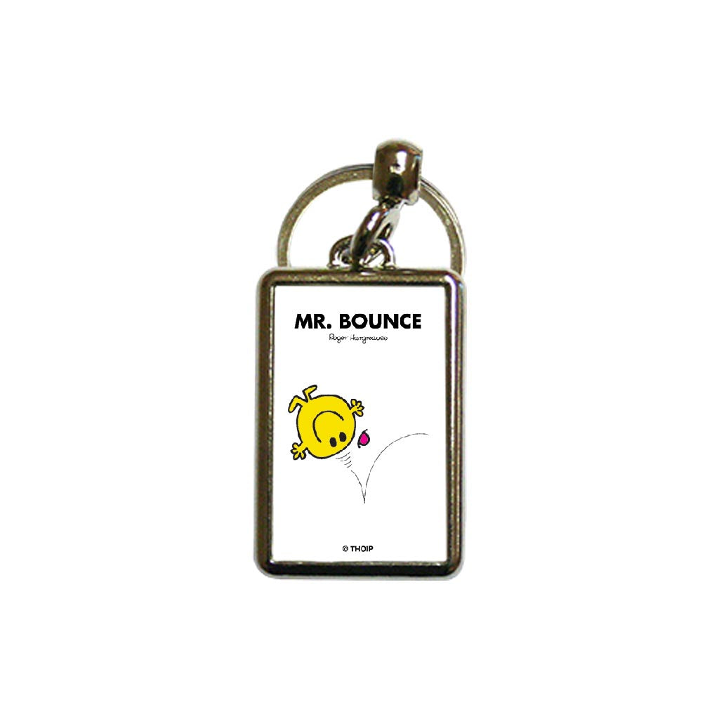 Personalised Mr Bounce Metal Keyring