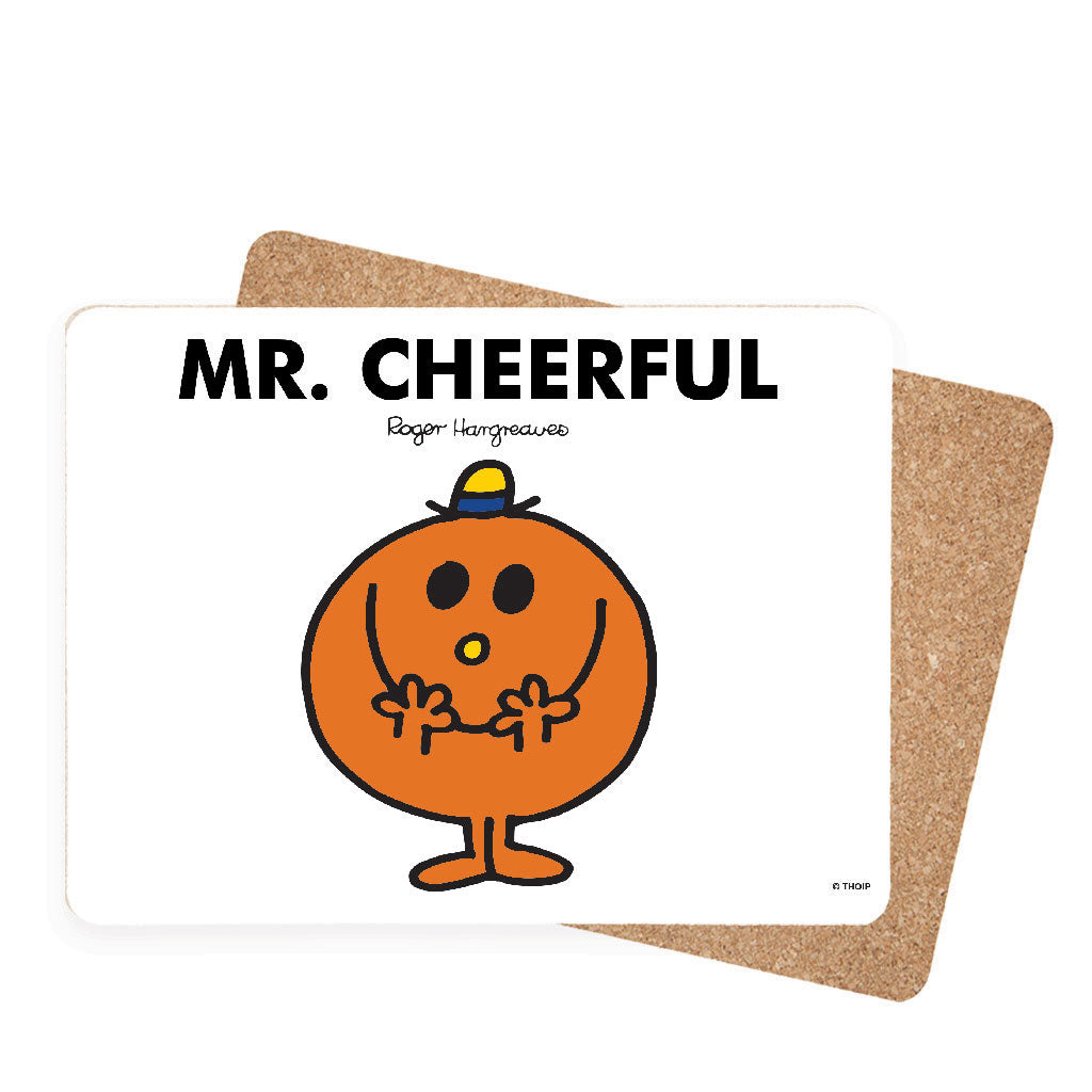 Mr. Cheerful Cork Placemat - Perfect Birthday or Christmas Gift