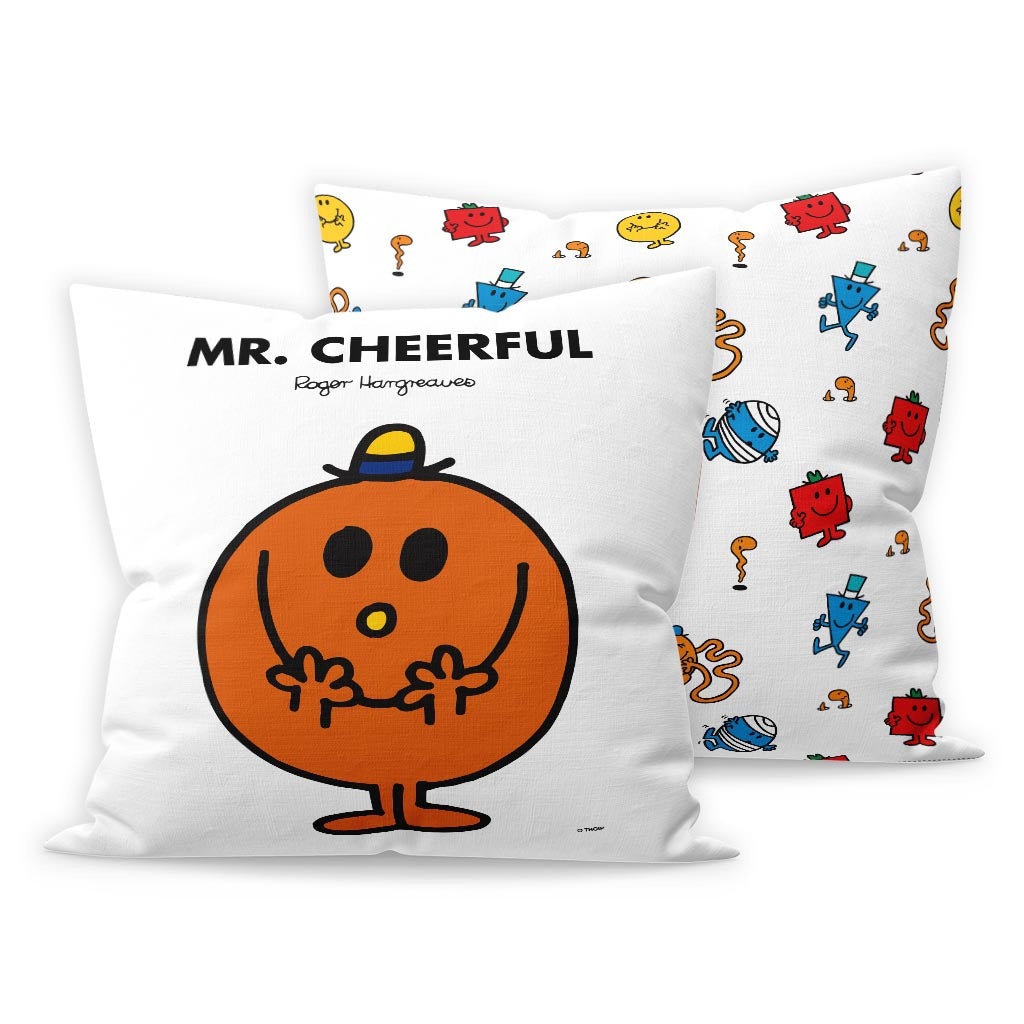 Mr. Cheerful Micro Fibre Cushion - Timeless Character Favourite