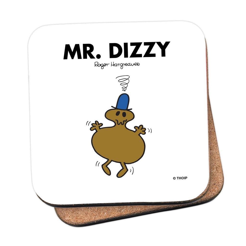 Personalised Mr Dizzy Cork Coaster