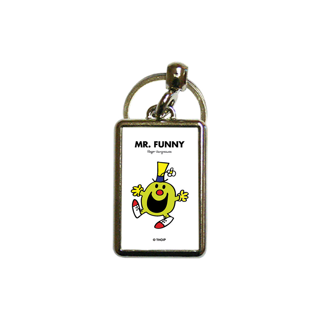 Personalised Mr Funny Metal Keyring