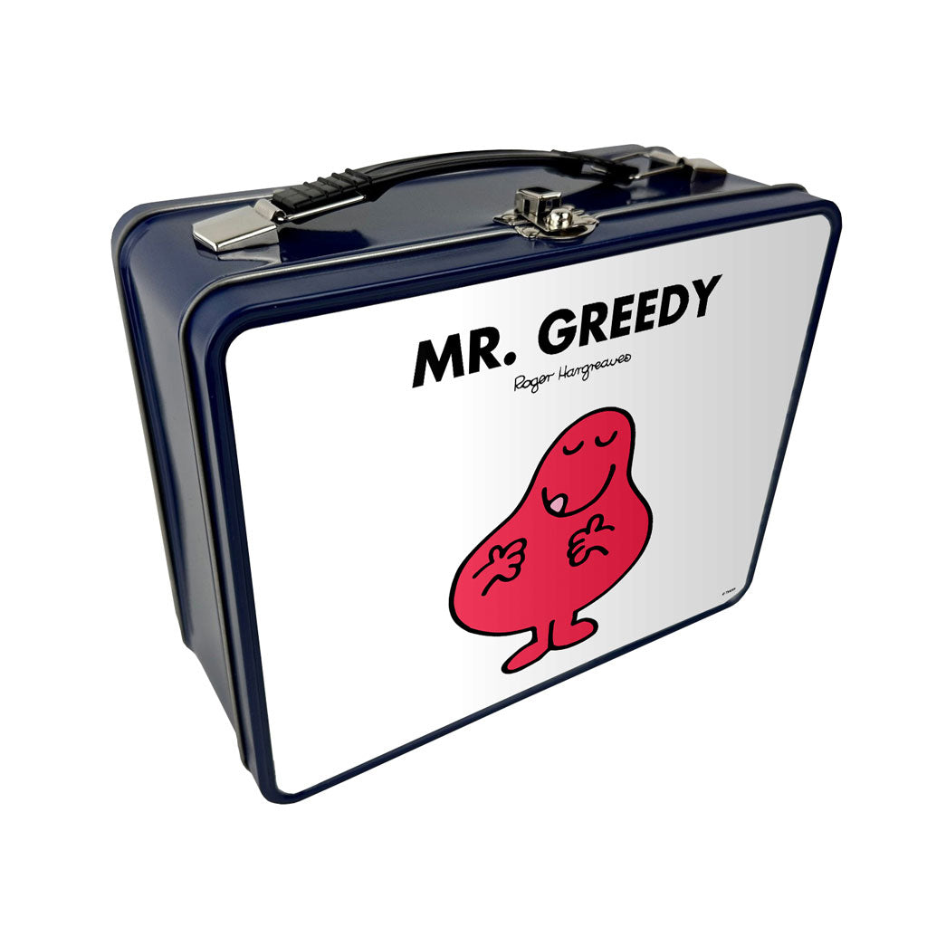Personalised Mr Greedy Metal Lunch Box