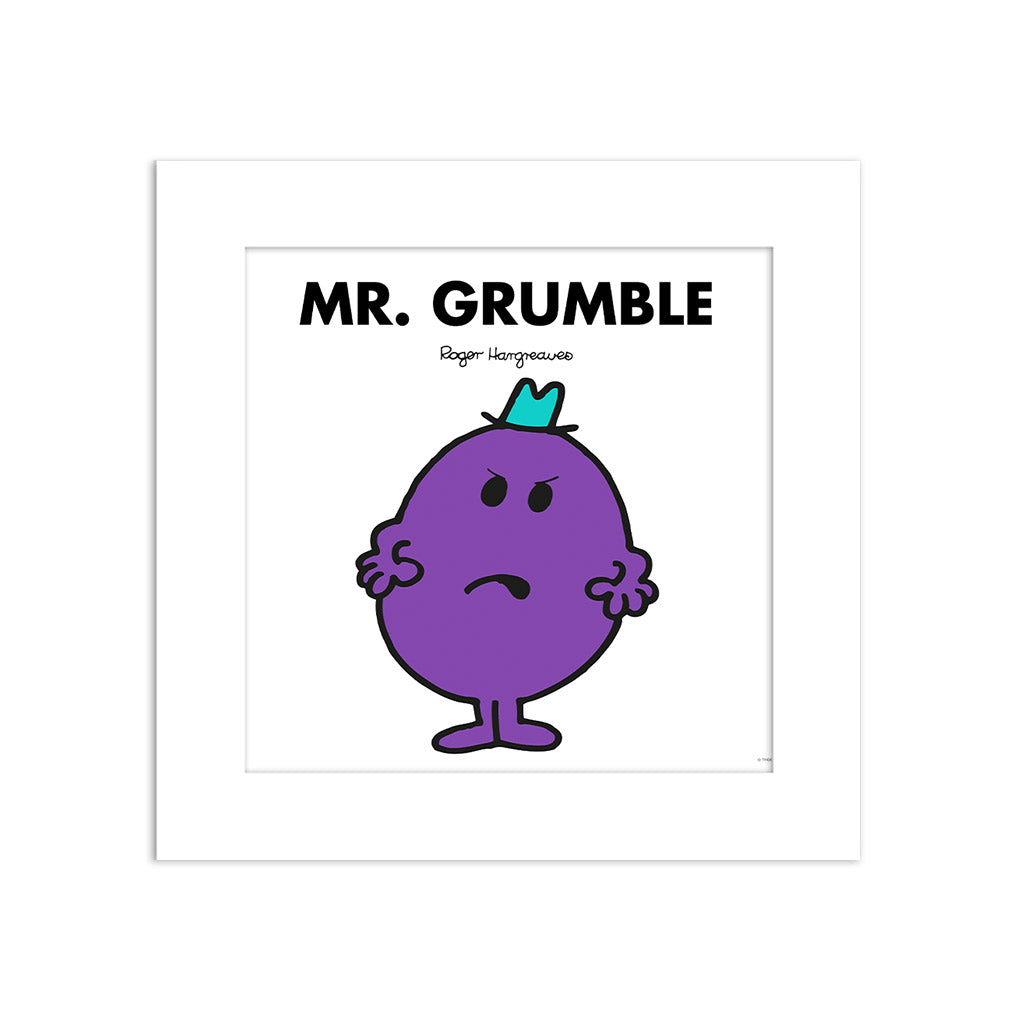 Mr. Grumble White Art Print - Licensed Merchandise for Collector