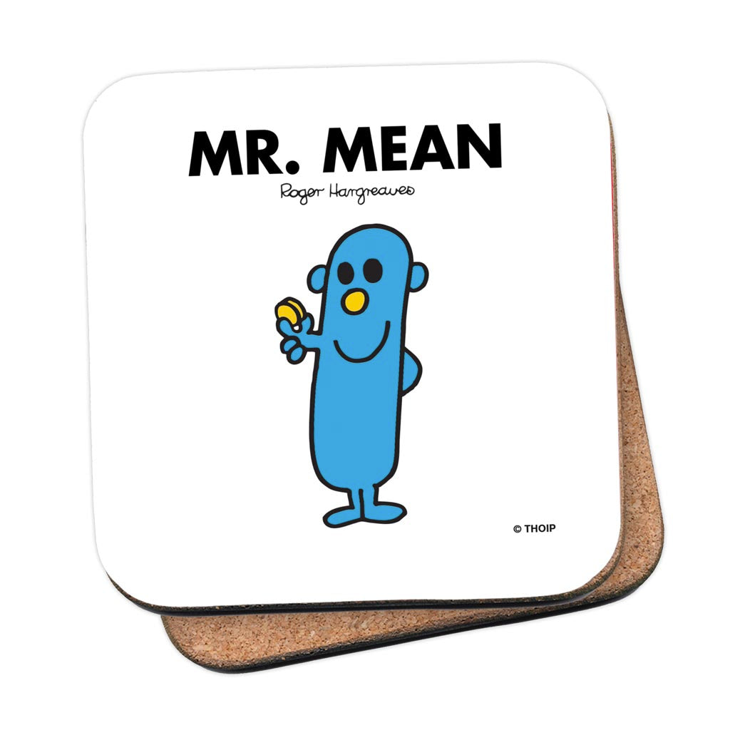 Personalised Mr Mean Cork Coaster