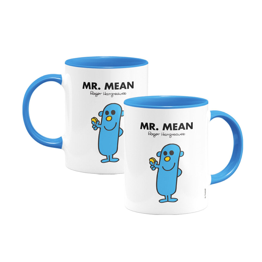 Mr. Mean Large Porcelain Colour Handle Mug - Durable Everyday Mu