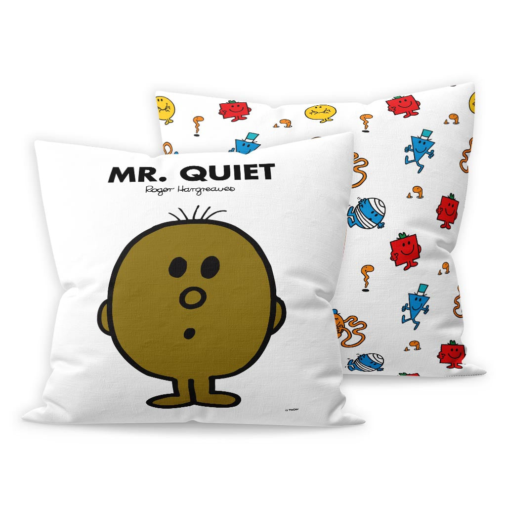 Mr. Quiet Micro Fibre Cushion - Friends & Mr Men Fans