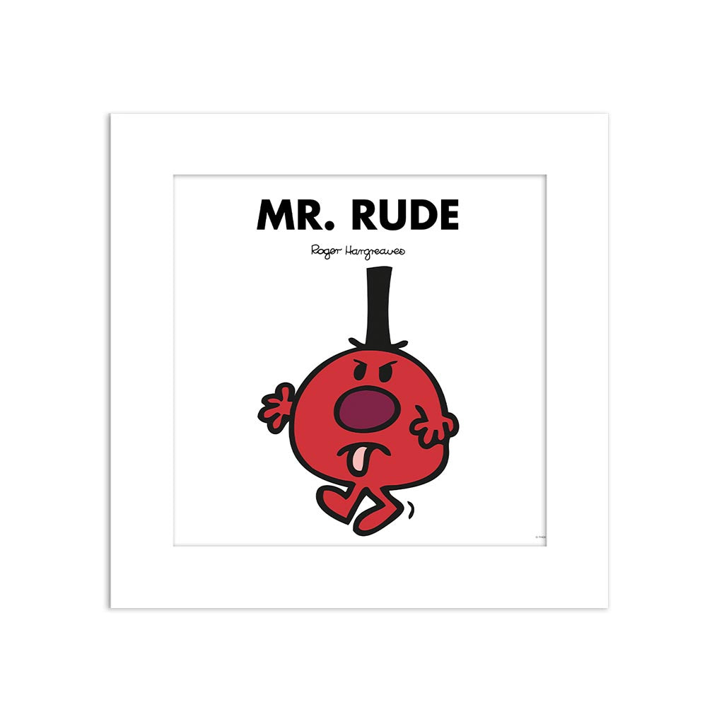 Mr. Rude White Art Print - Friends & Collectors