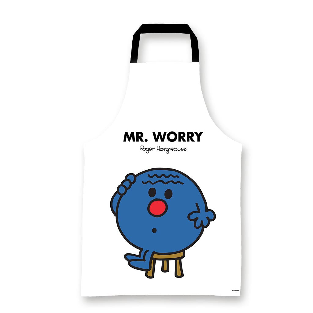 Mr. Worry Apron - Fun Nostalgic Gift for Fans of Mr Men