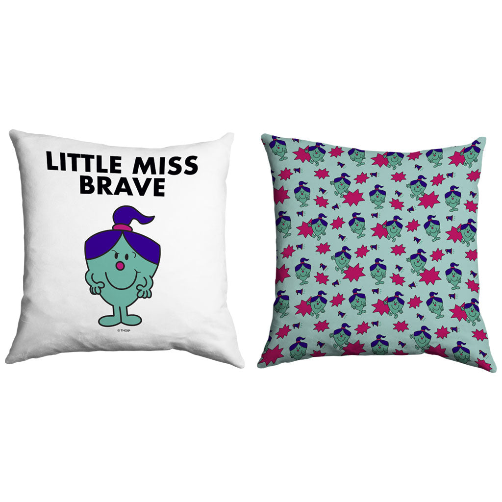 Personalised Little Miss Brave Micro Fibre Cushion