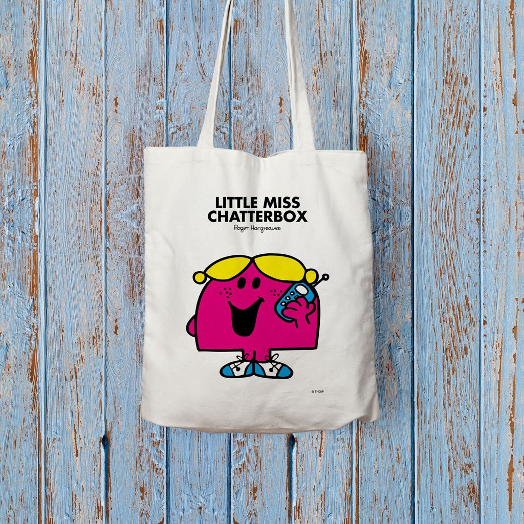 Little Miss Chatterbox Long Handled Tote Bag - Friends & Fans