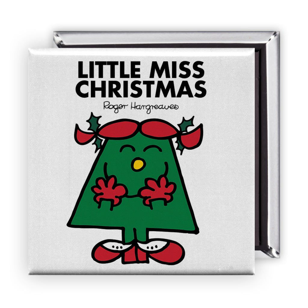 Little Miss Christmas Square Magnet - Friends & Mr Men Fans
