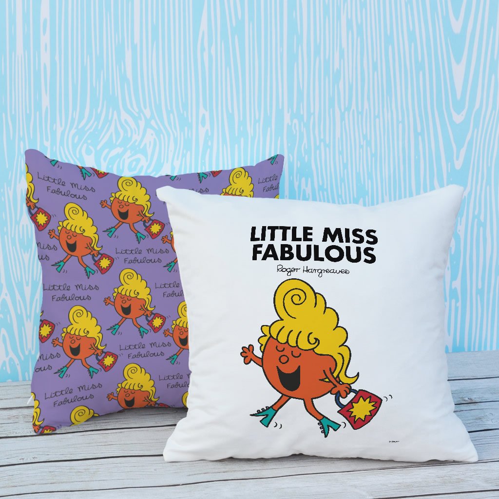 Personalised Little Miss Fabulous Micro Fibre Cushion
