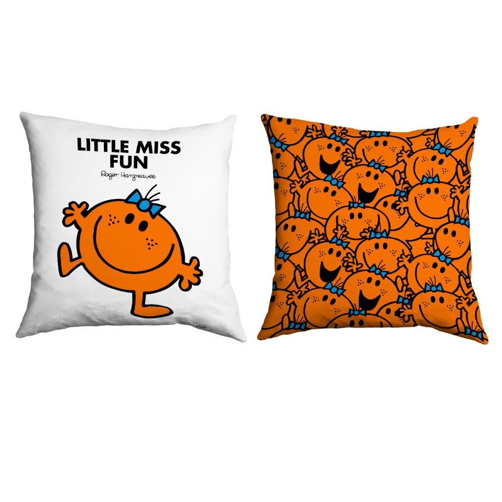 Personalised Little Miss Fun Micro Fibre Cushion