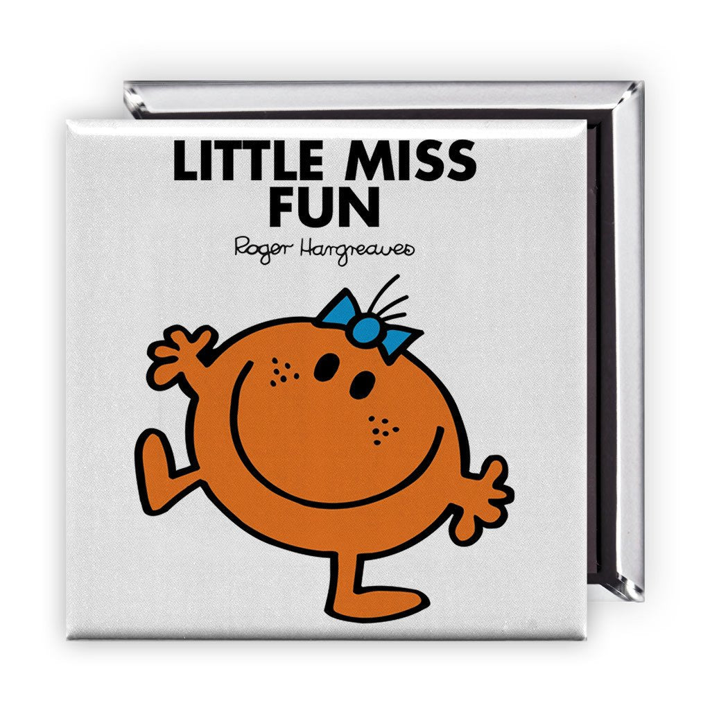 Personalised Little Miss Fun Square Magnet