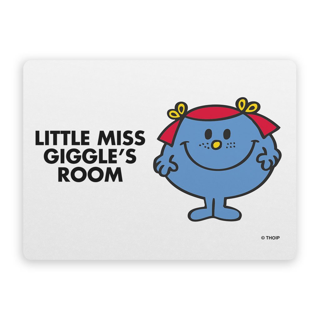 Little Miss Giggles Door Plaque - Classic Design for Mr Men and