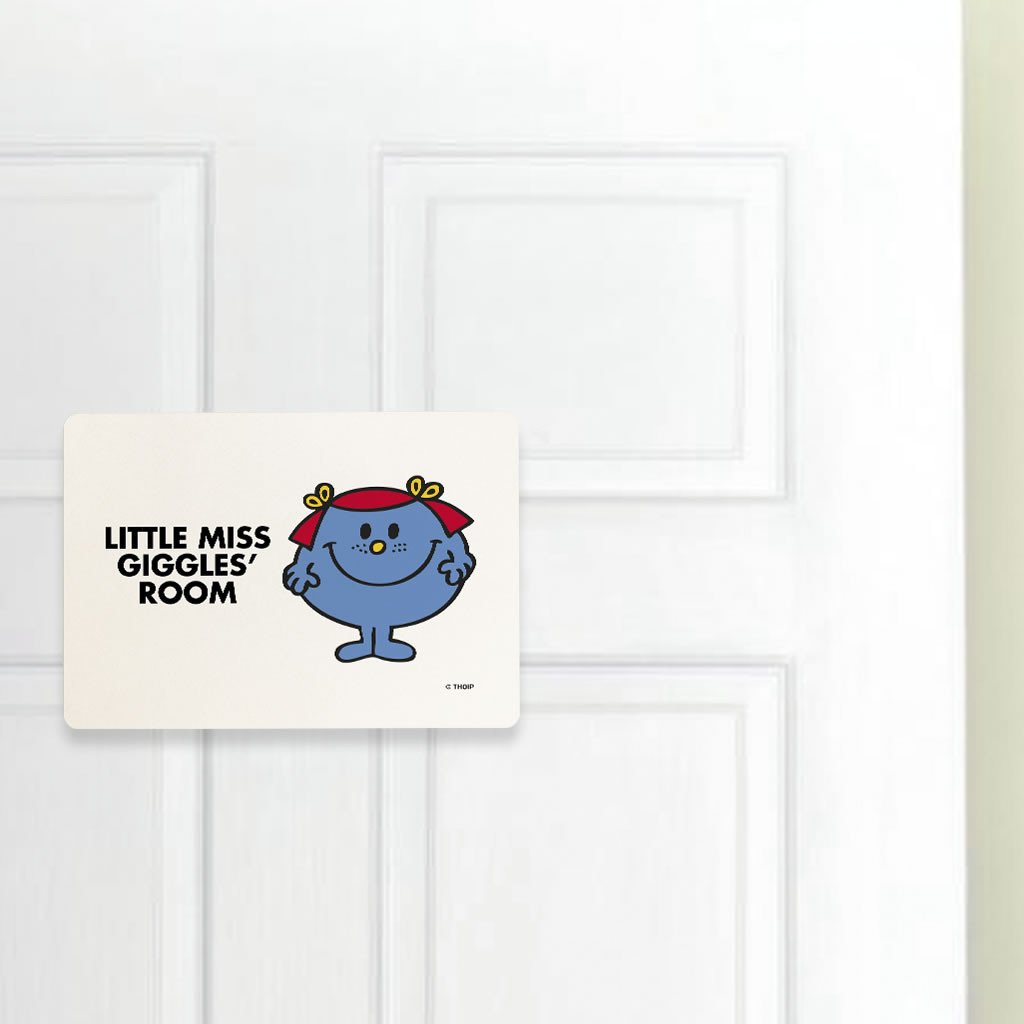 Little Miss Giggles Door Plaque - Classic Design for Mr Men and
