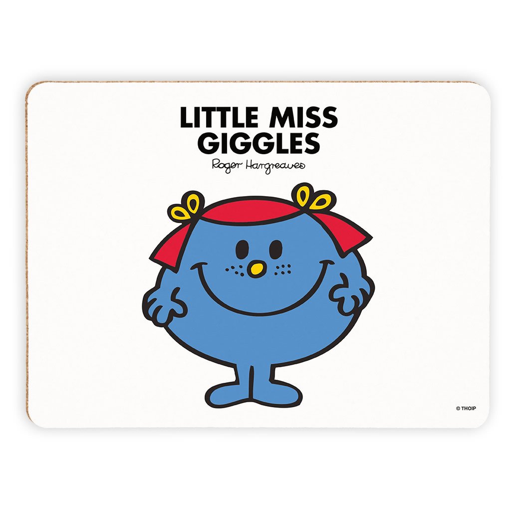 Personalised Little Miss Giggles Cork Placemat