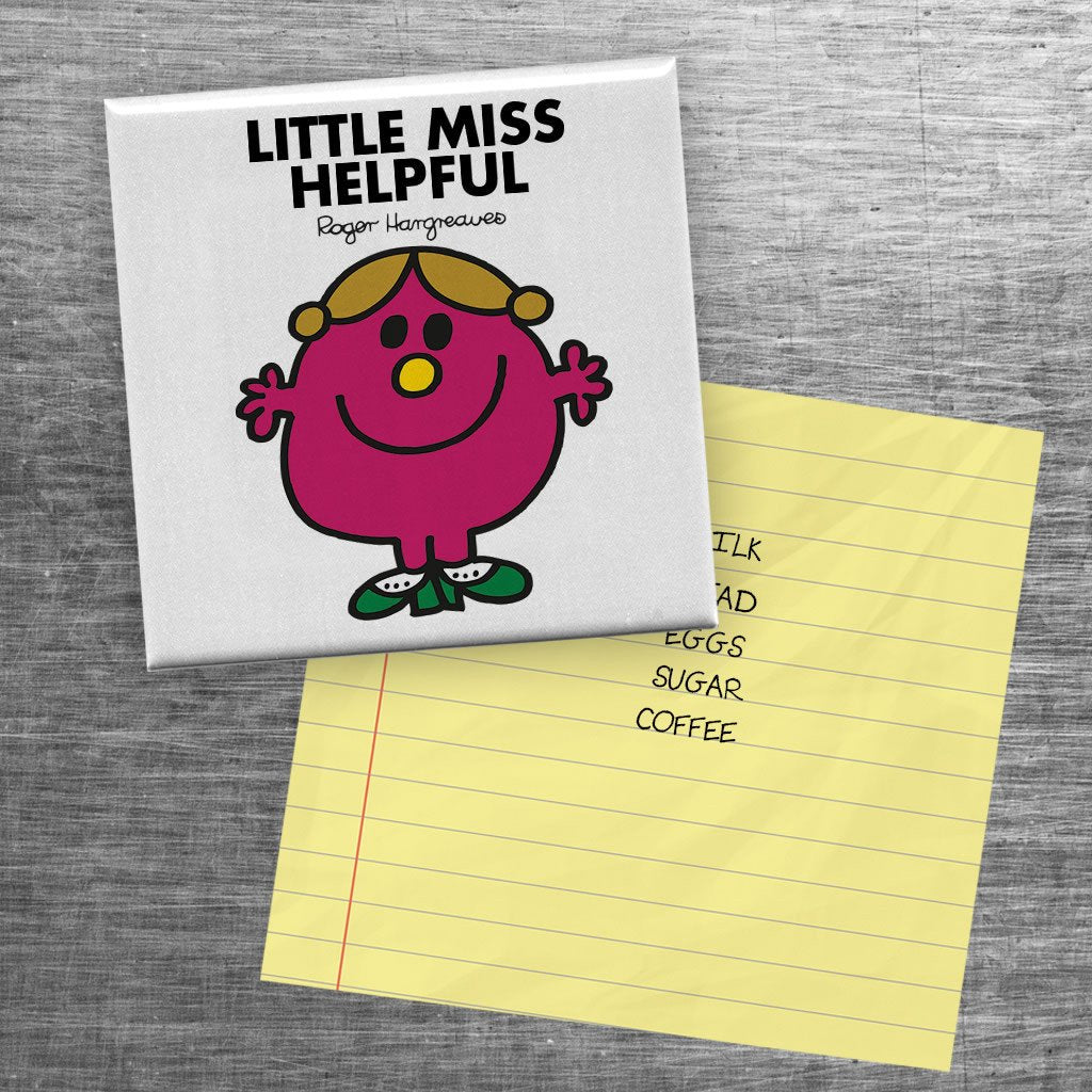 Personalised Little Miss Helpful Square Magnet