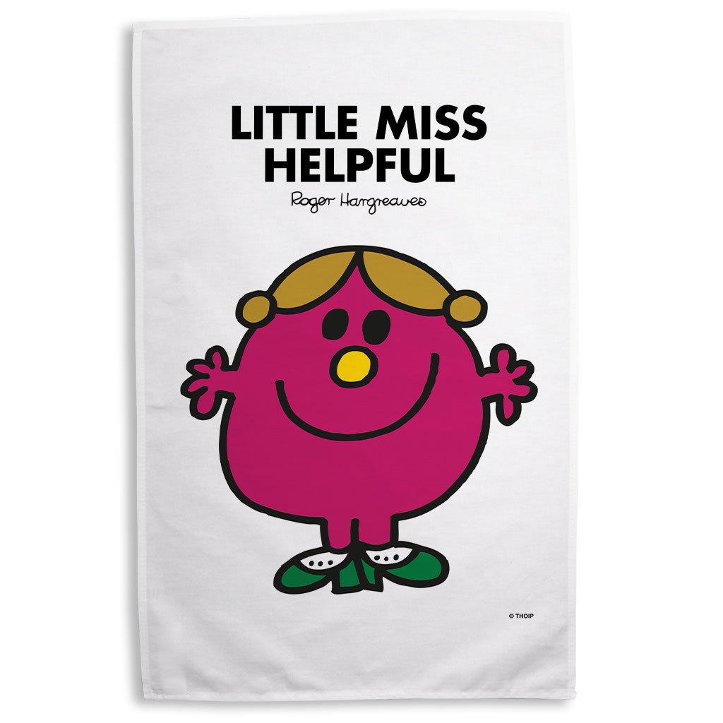 Personalised Little Miss Helpful Tea Towel