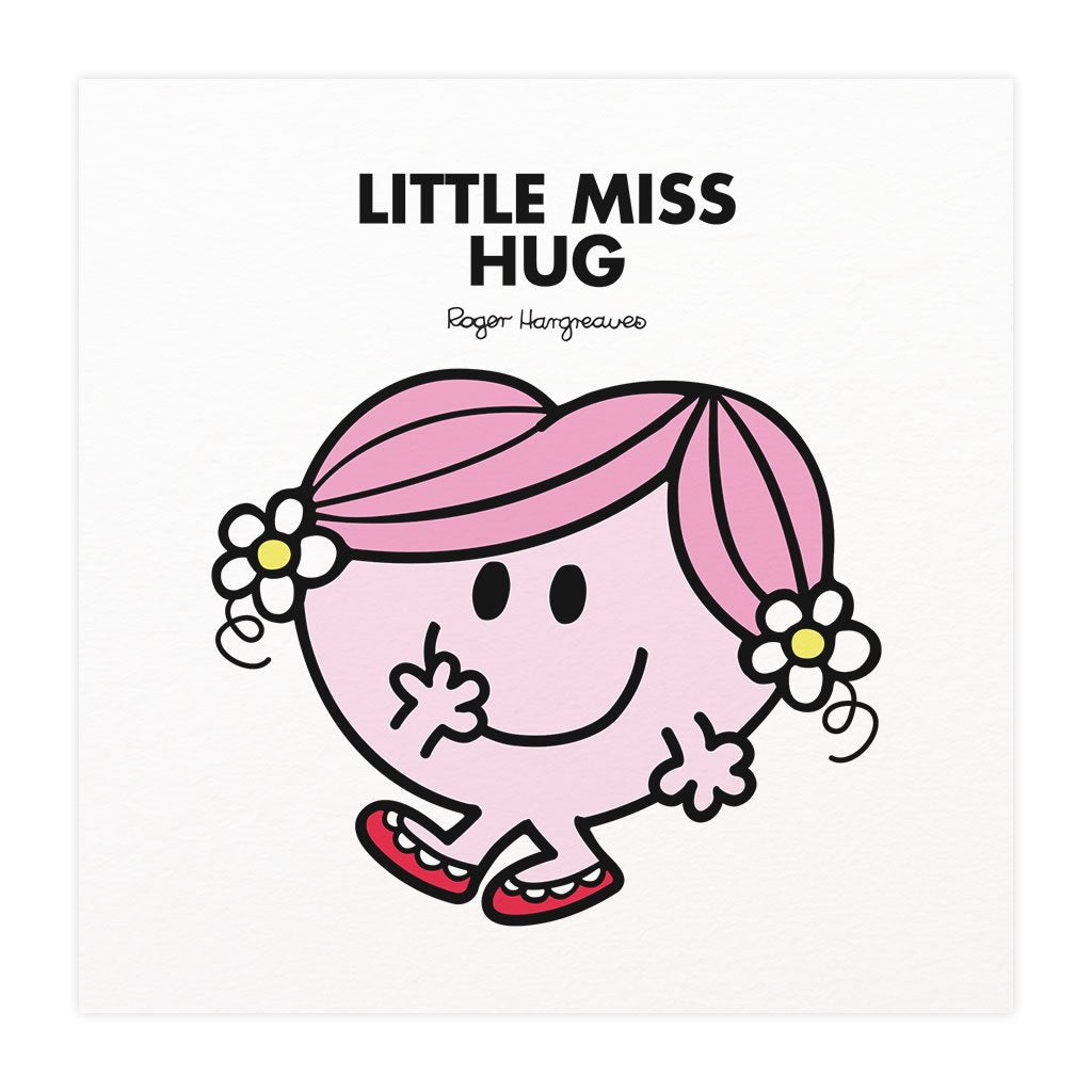Personalised Little Miss Hug White Framed Print