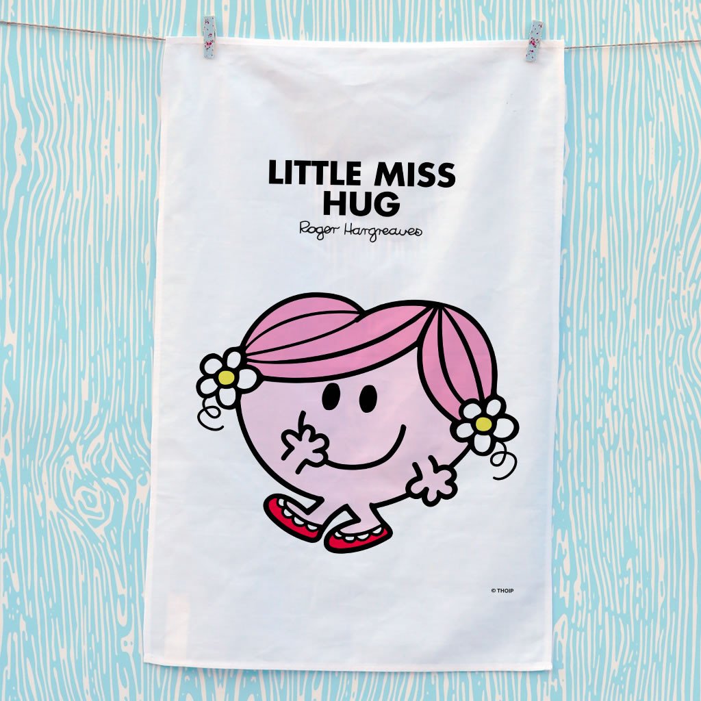 Personalised Little Miss Hug Tea Towel