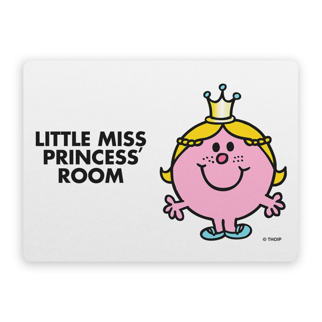 Little Miss Princess Door Plaque - Bright Gift for Teachers
