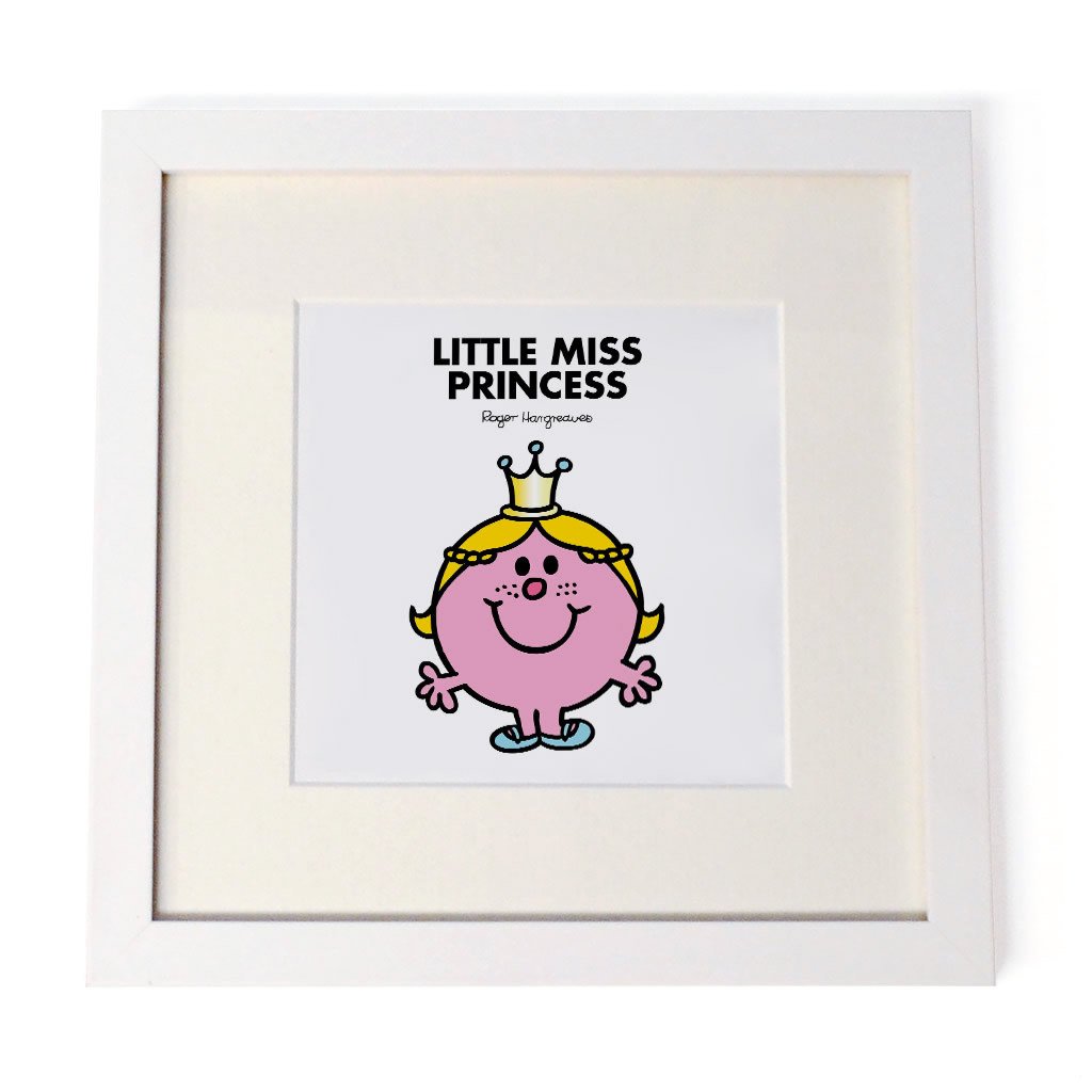 Little Miss Princess White Art Print - Official Nostalgic Gift I