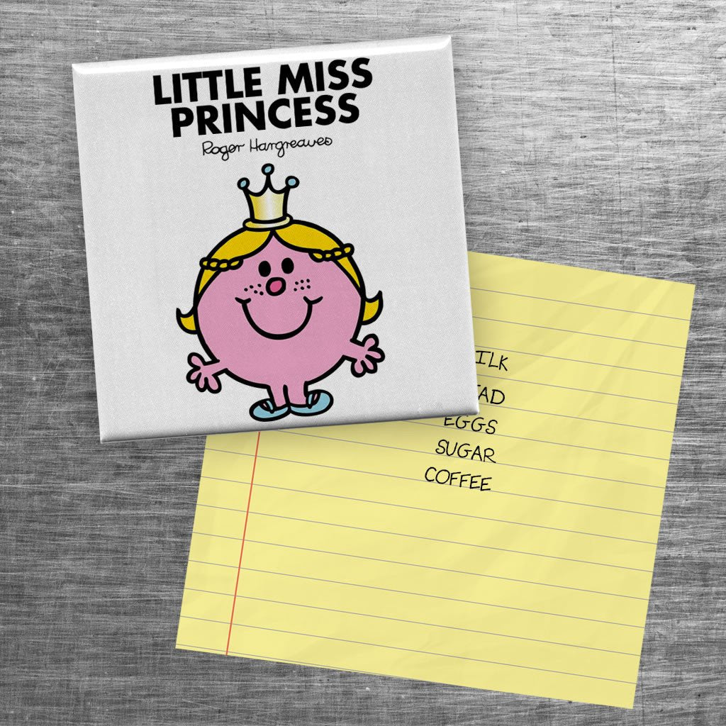 Little Miss Princess Square Magnet - Classic Design for Mr Men a