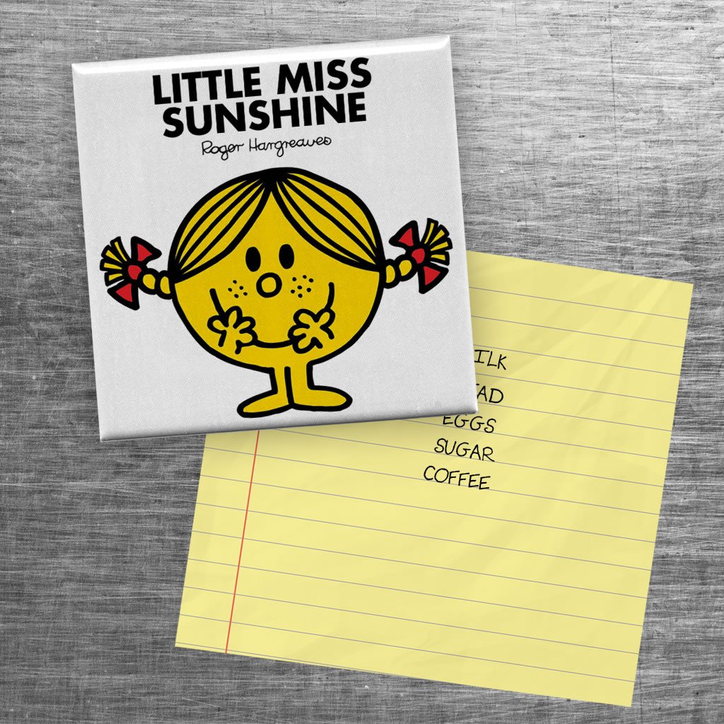 Little Miss Sunshine Square Magnet - Retro Collectible for Fans