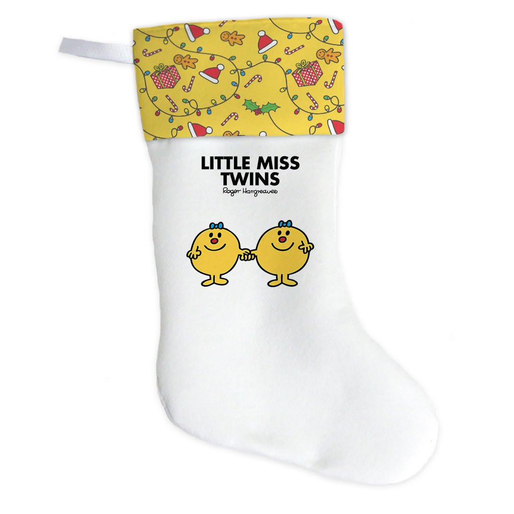 Personalised Little Miss Twins Christmas Stocking