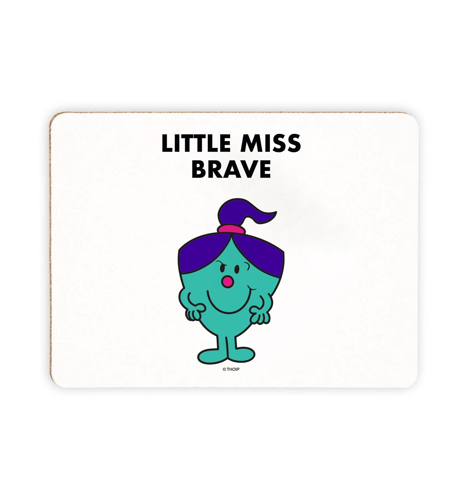 Personalised Little Miss Brave Cork Placemat