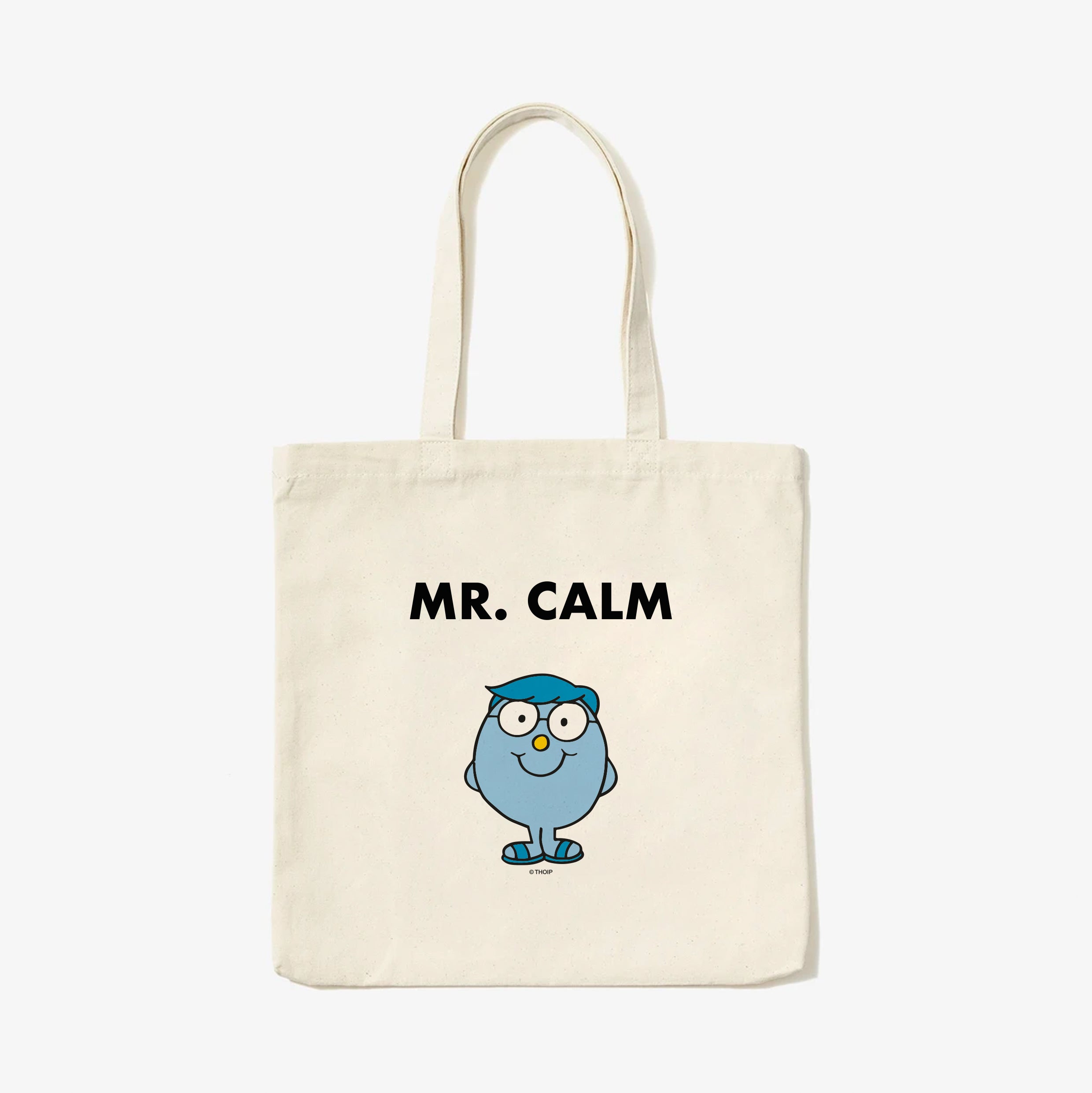 Mr. Calm Long Handled Tote Bag - Cheerful Gift for Friends & Fan