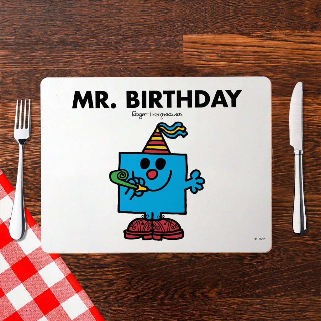 Personalised Mr. Birthday Cork Placemat
