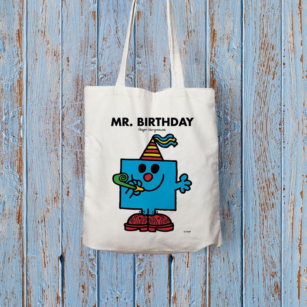 Personalised Mr. Birthday Long Handled Tote Bag