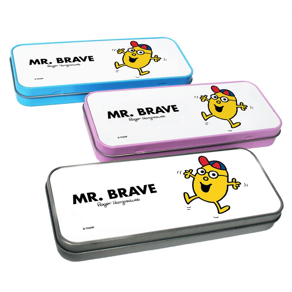 Mr. Brave Pencil Case Tin - Cheerful Gift for Friends & Fans