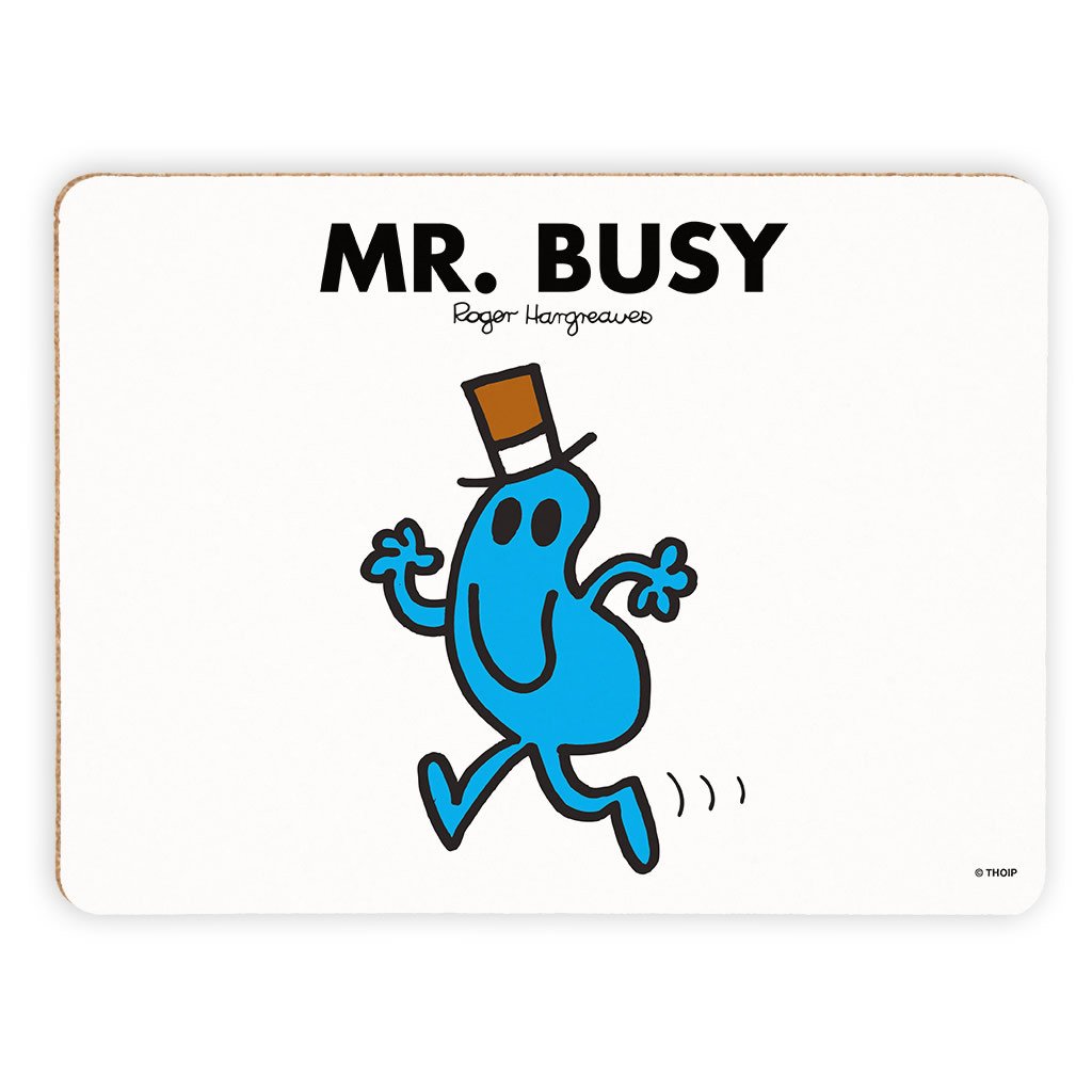 Personalised Mr. Busy Cork Placemat