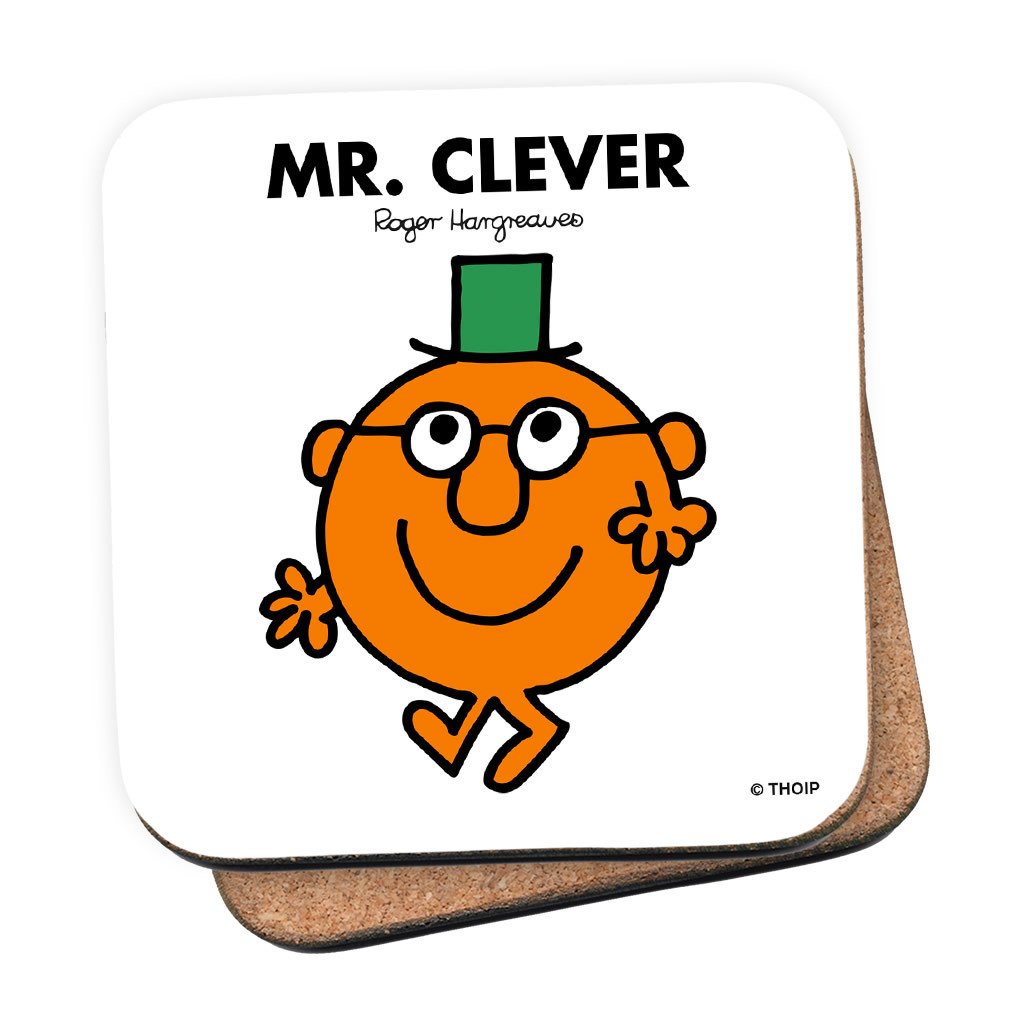 Mr. Clever Cork Coaster - Perfect Birthday or Christmas Gift